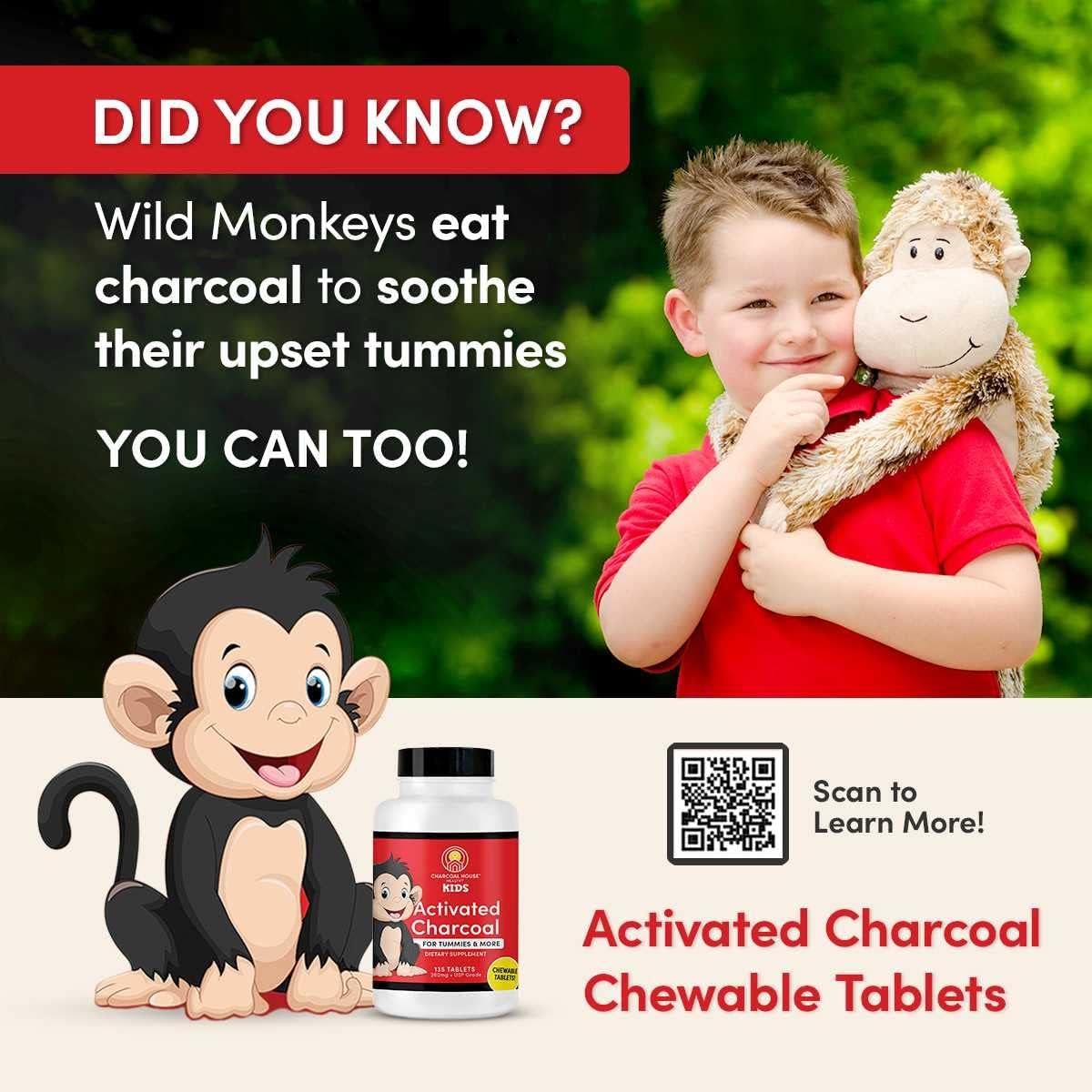 Kids Activated Charcoal - 135 tablets – Beeyoutiful.com